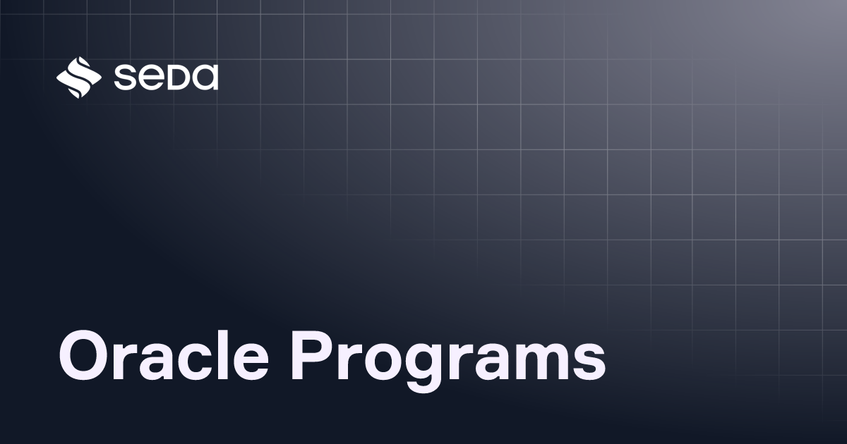 Oracle Programs | SEDA Network Home