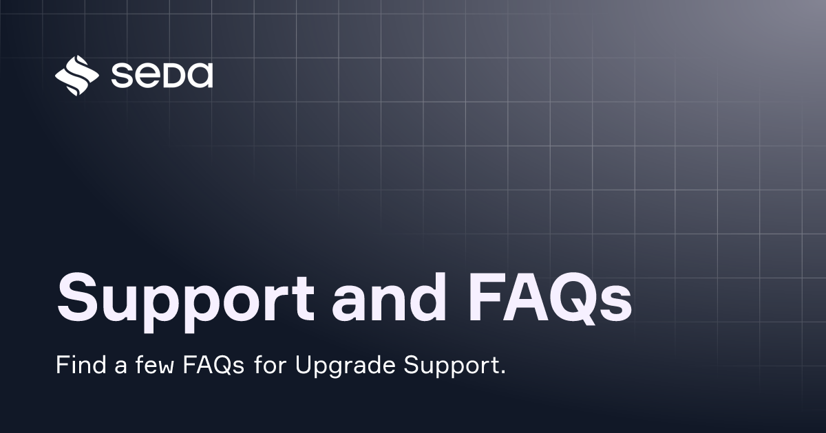 Support and FAQs | SEDA Network Home