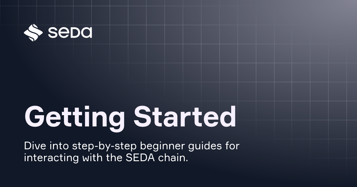 Getting Started | SEDA Network Home