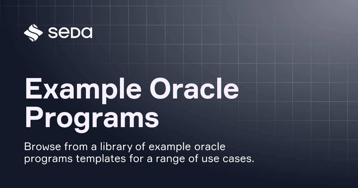 Example Oracle Programs | SEDA Network Home